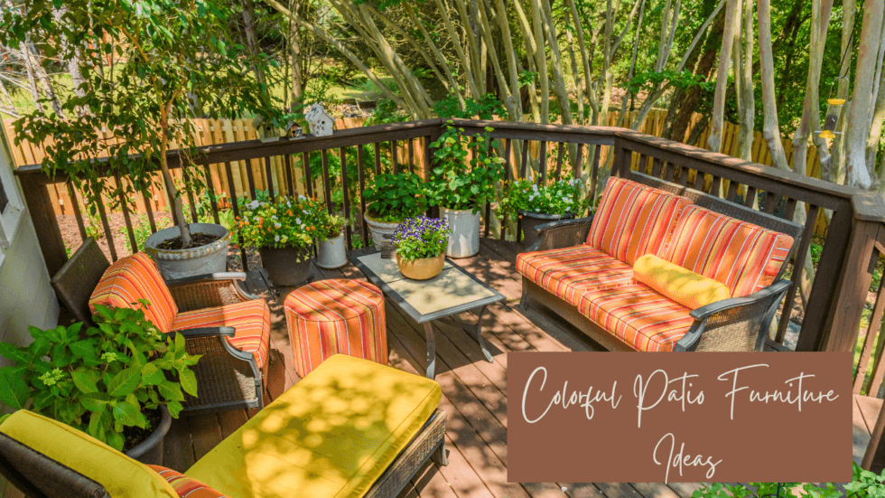 Colorful Patio Furniture Ideas: Colorful Backyard - BackyardPatioLife